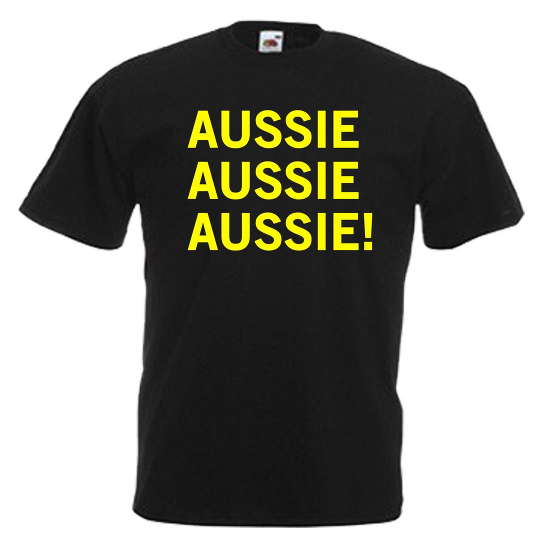 Aussie Australia Day Slogan Adults Mens Black T Shirt Sizes From Small ...
