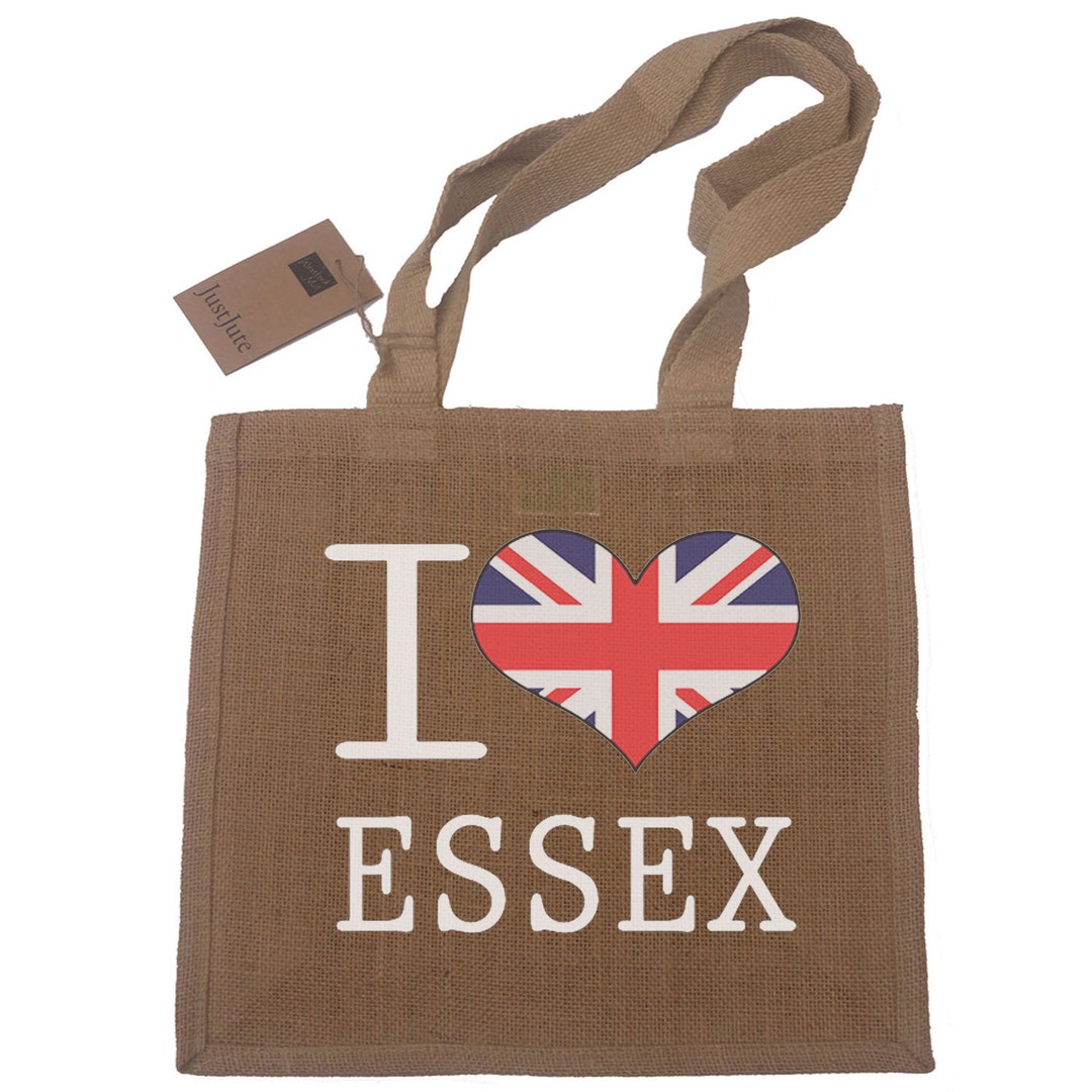 I Love Essex Gift Jute Compact Shopping Bag - Etsy UK