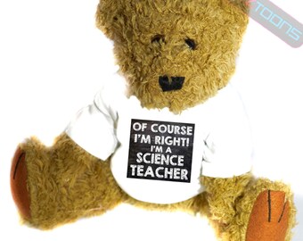Science Teddy Bear - Etsy