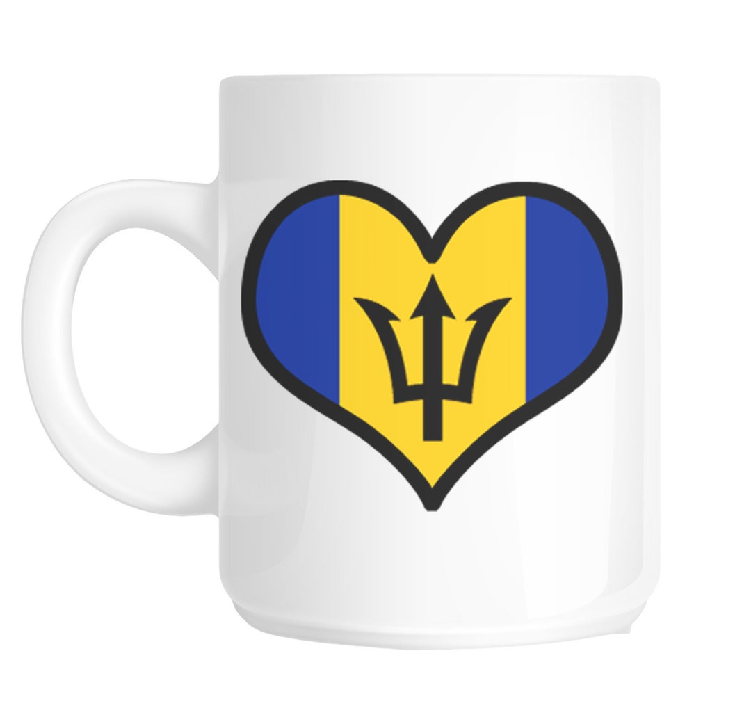 Barbados Flag Design Gift Mug - Etsy