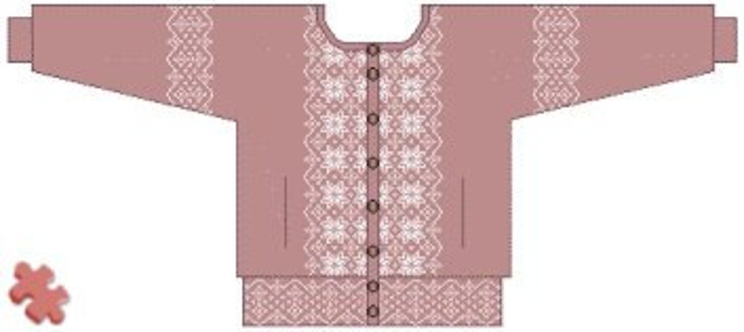 Snowflake Sideways Jacket, Machine Knitting Pattern. Download Version ...