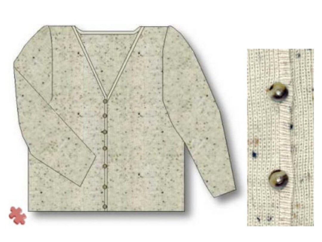 Easy Rib Cardigan, Machine Knitting Pattern. Download Version - Etsy