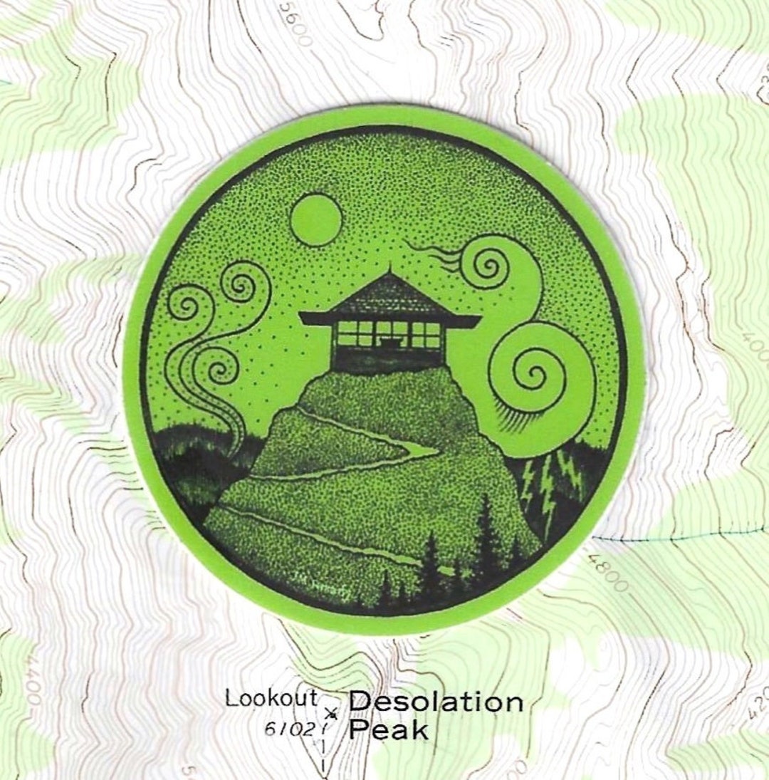 Fire Lookout Icon Sticker - Etsy