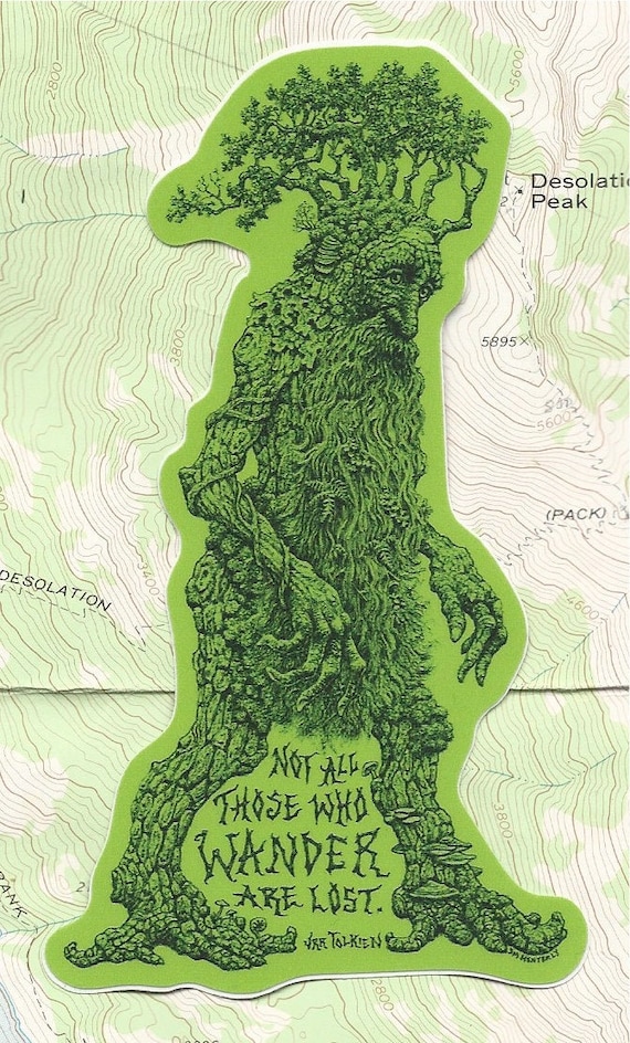 Wandering Ent Art Sticker - Etsy