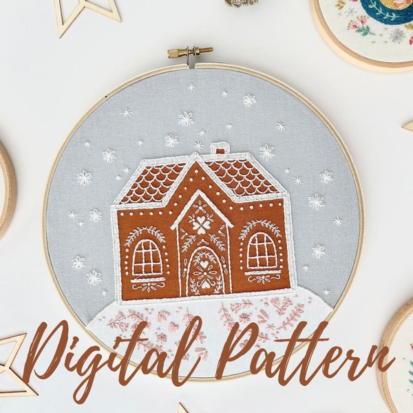 Gingerbread Embroidery Pattern - Etsy