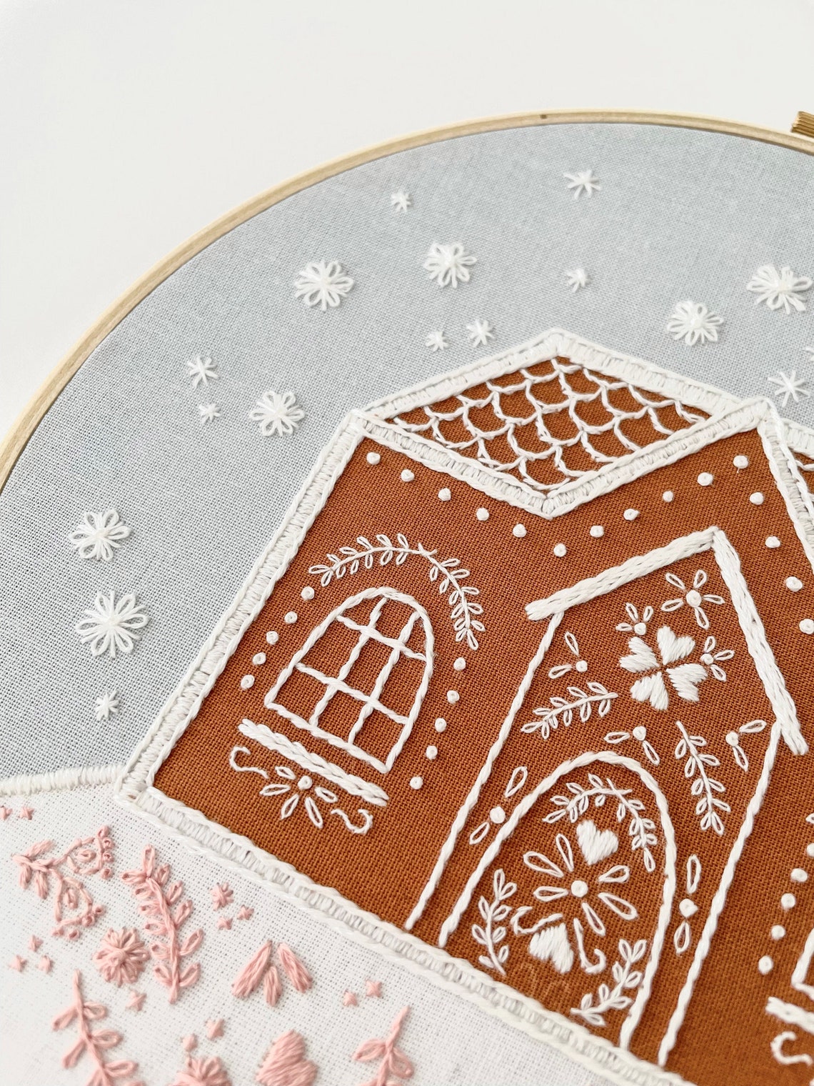 Gingerbread House Embroidery Pattern, PDF Embroidery Pattern, Digital ...