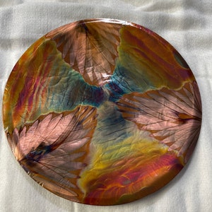 Flame Painted Copper Dish 6" - Etsy