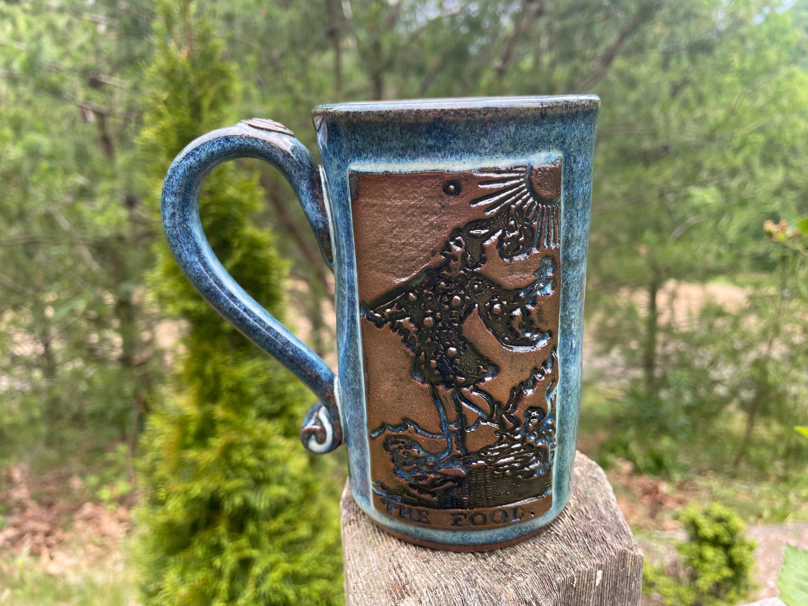 The fool tarot card mug The Fool 12oz handmade pottery | Etsy