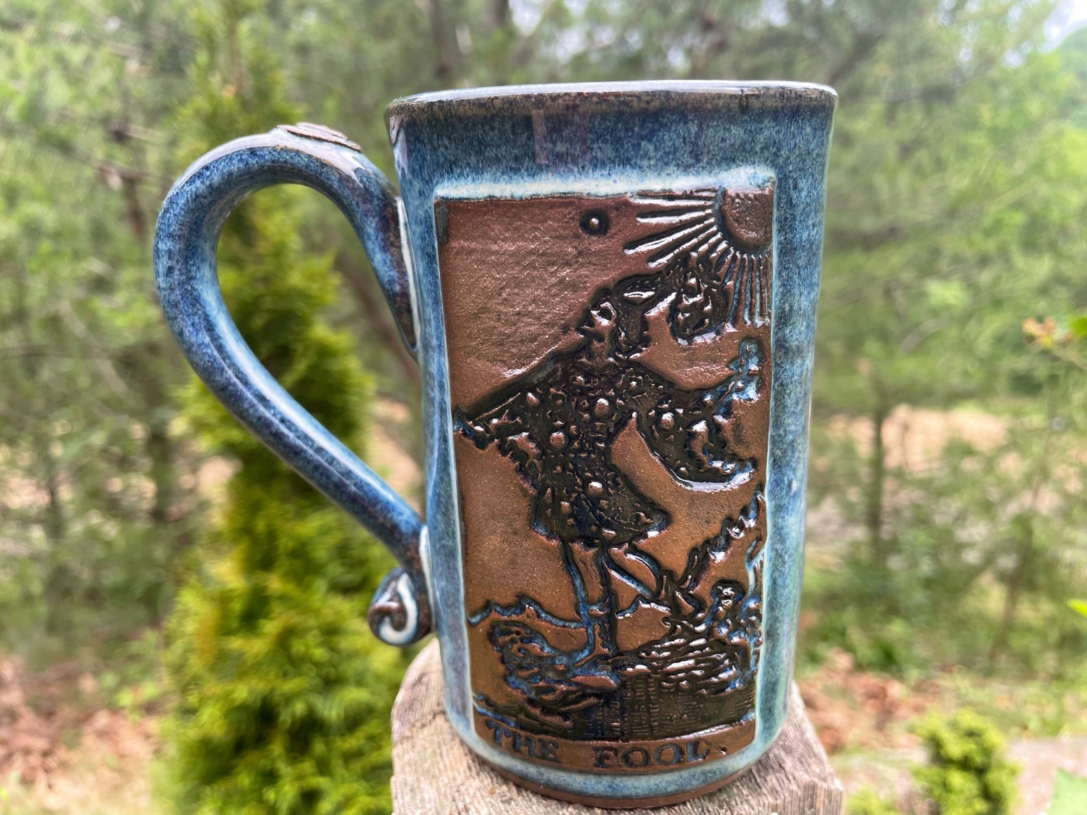 The fool tarot card mug The Fool 12oz handmade pottery | Etsy