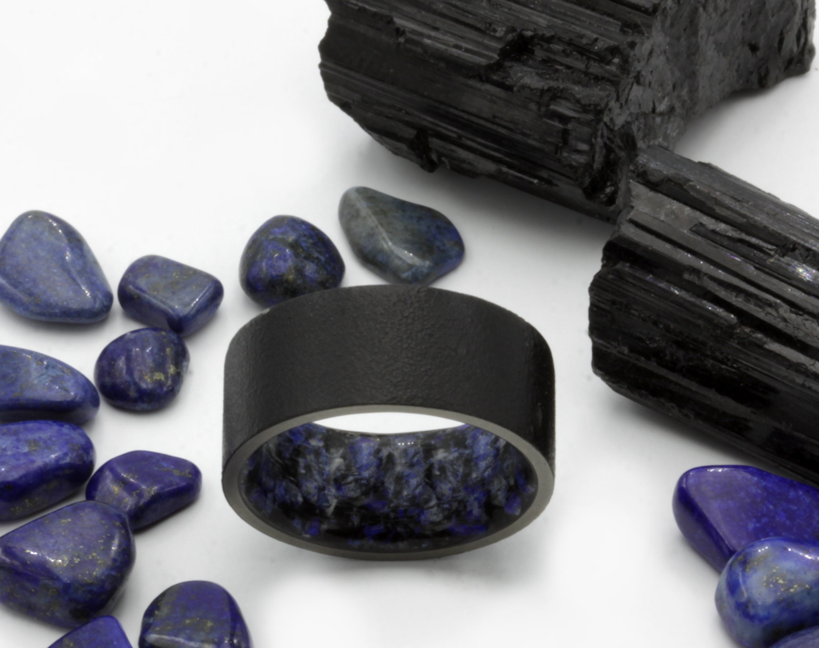 Black Titanium Ring, Man Ring, Mens Wedding Band, Titanium Wedding Band ...
