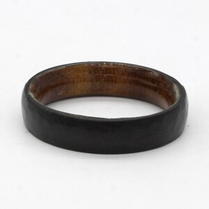 Red Cedar Ring for Man and Woman Black Titanium Wedding Band Wood ...