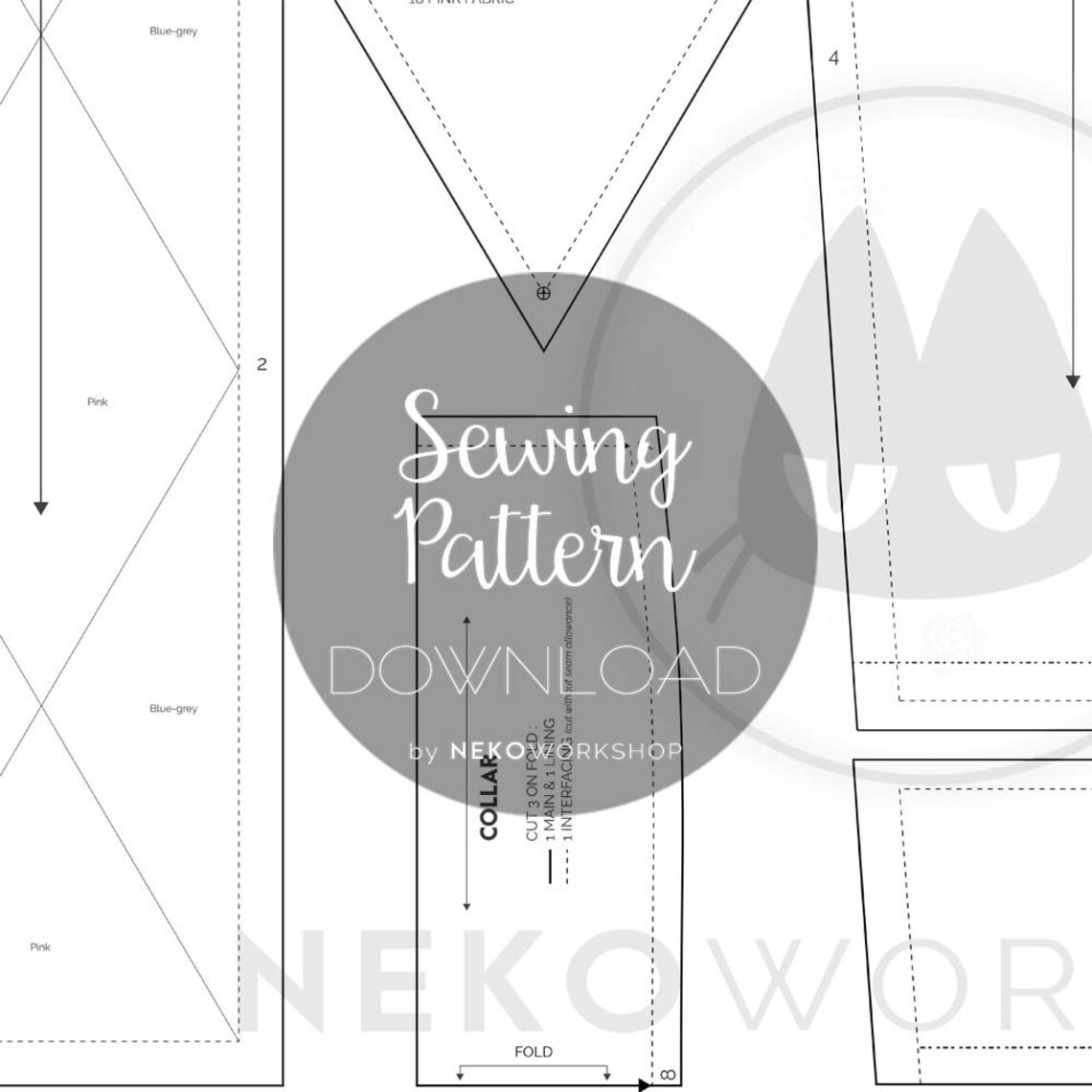Diamond Pattern Jacket PDF Sewing Pattern Tutorialmale M - Etsy
