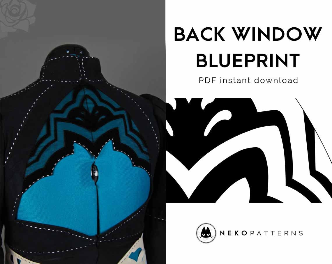 Back Window Design - PDF Template Design - Etsy
