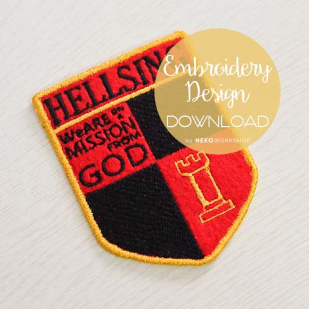Hellsing Badge - DIGITAL Embroidery Design - Etsy