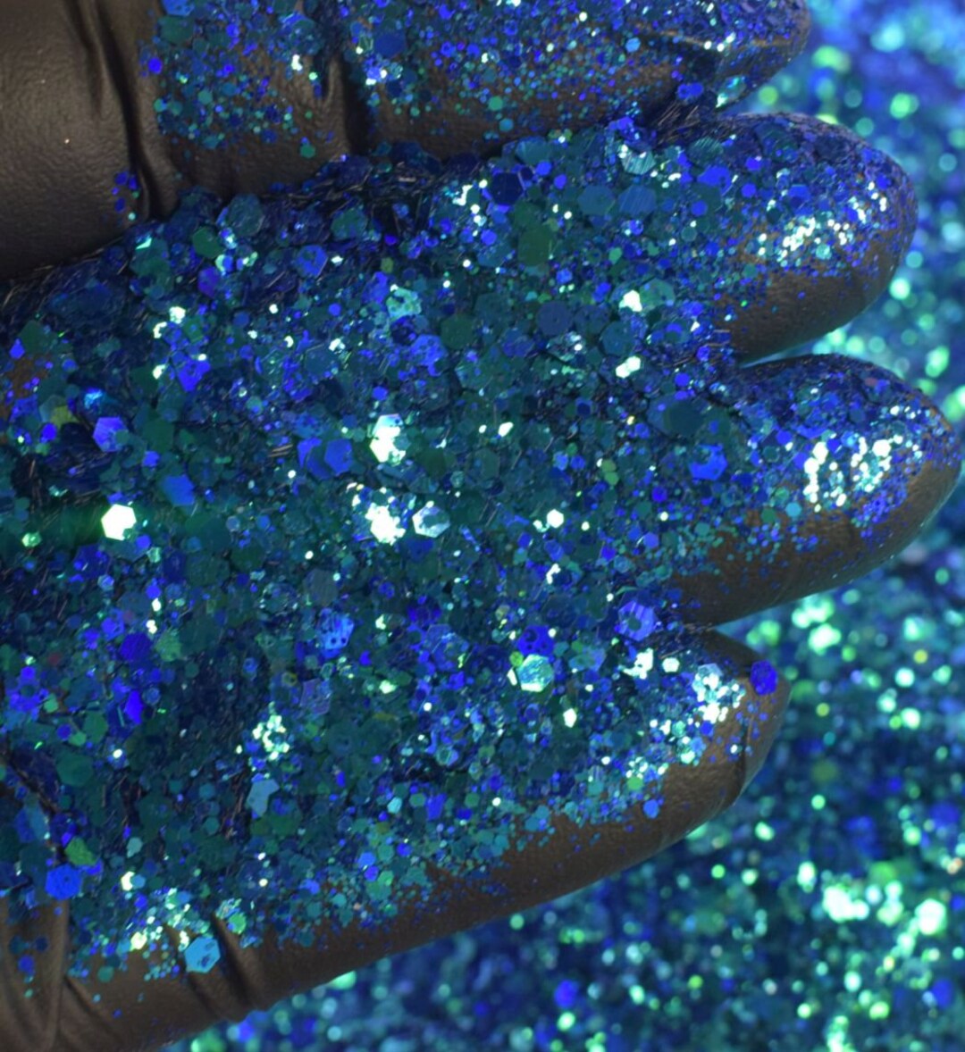 Blue Bayou Color Change Chunky Glitter Metal Flake Square - Etsy