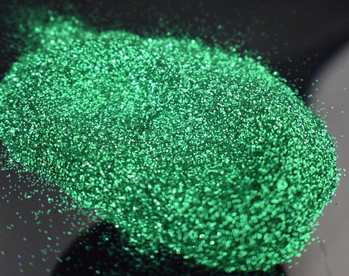 Emerald Green Hex Metal Flake 0.008 .008 Hex Glitter Solvent Safe for ...