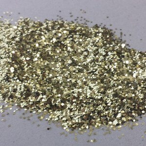 Light Gold Metal Flake 0.015 .015 Square Glitter Solvent Safe - Etsy