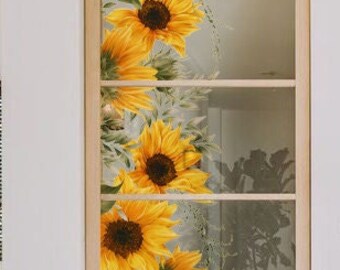 Window Film Sunflowers - Etsy
