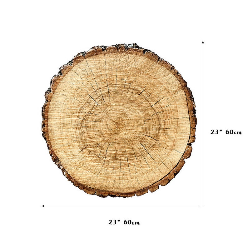 Funlife tree Rings Coffee Table Sticker Wood Growth Rings - Etsy