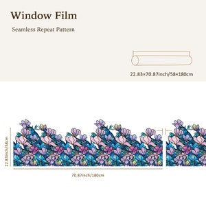 FUNLIFE Magnolia Window Cover Decal, Botanical Window Film, Reusable ...