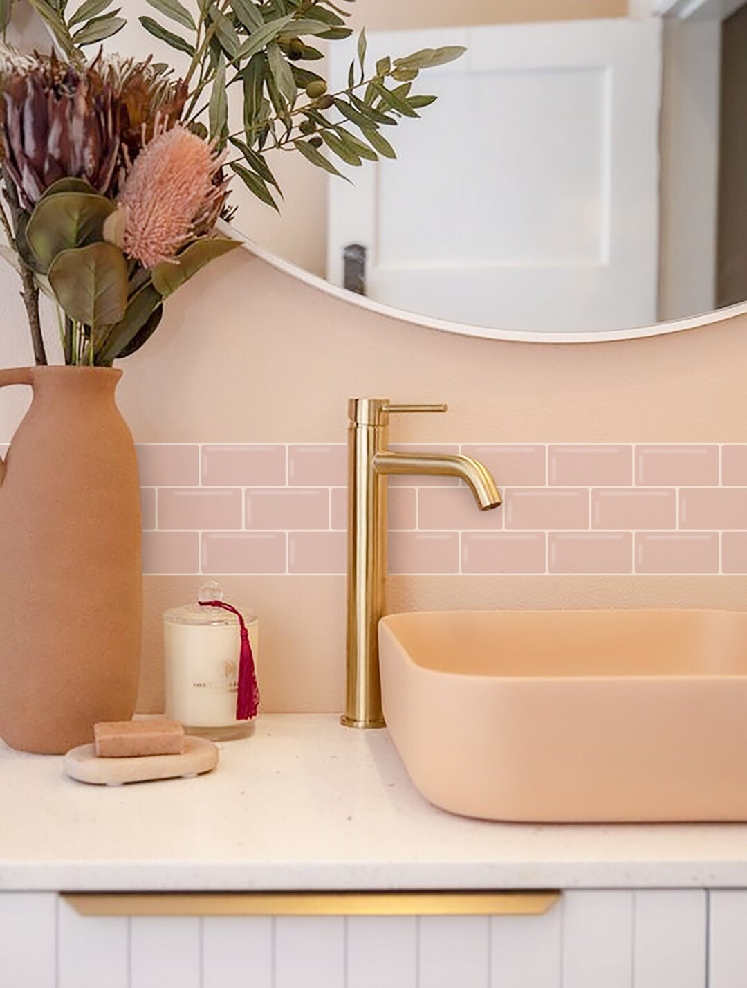 FUNLIFE Morganite Wall Tile Decalsboho Decor Wall Tiles for - Etsy