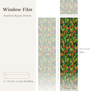 FUNLIFE Spring Flower Daffodil Window Cling, Leaves Window Sticker, Non ...