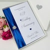 65th 65 Years Blue Sapphire Wedding Anniversary Gift Present Married Husband Wife Custom Family ...