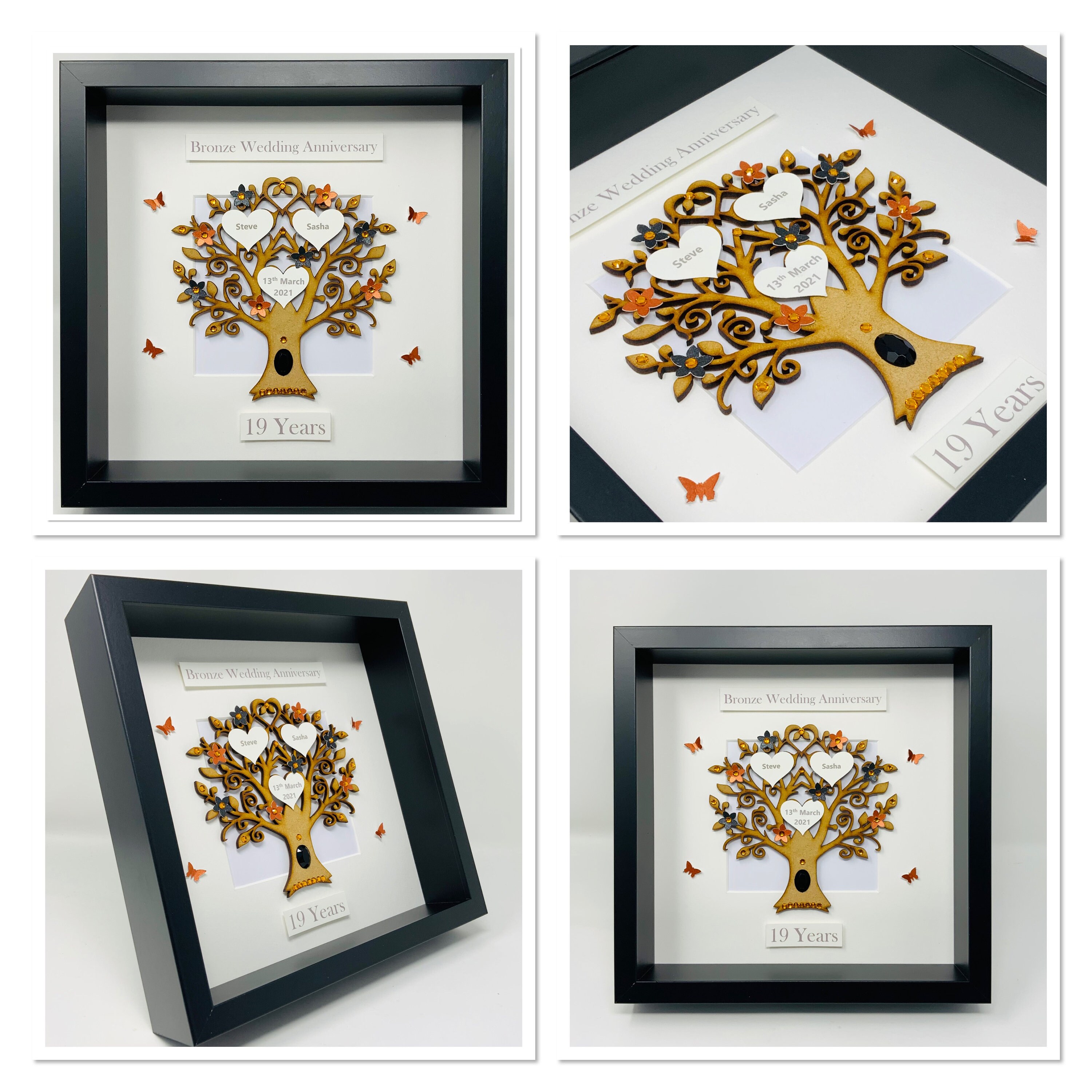 19th 19 Years Bronze Wedding Anniversary Gift Present Married Husband ...