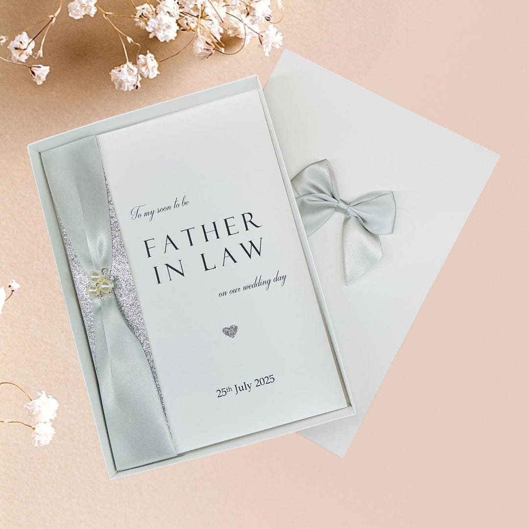 To My Soon to Be Father in Law on Our Wedding Day Card - Personalised ...