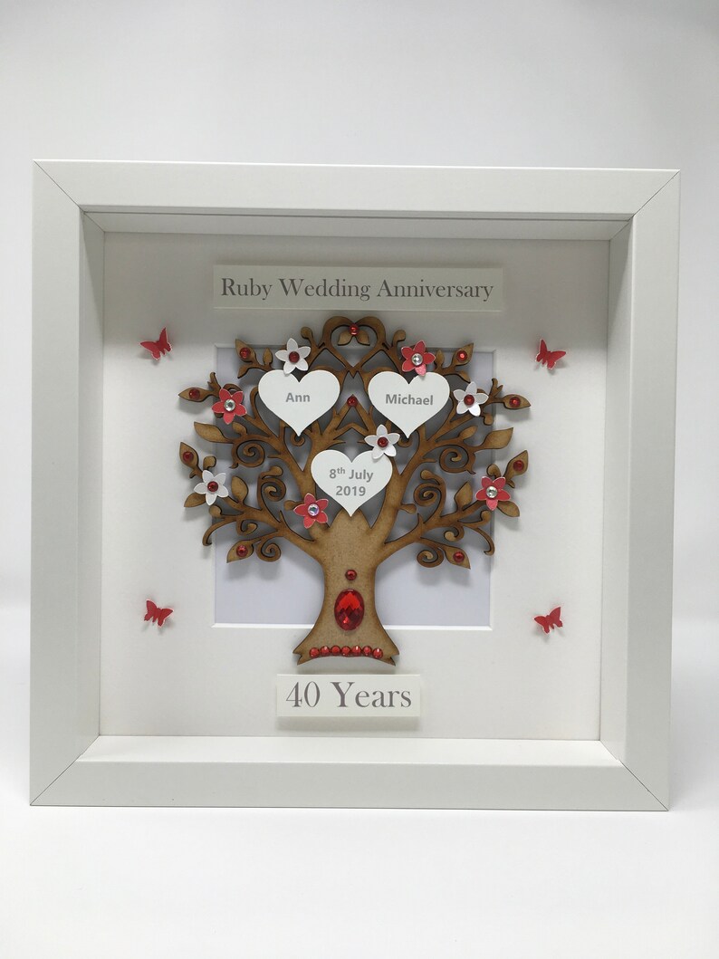 40th 40 Years Ruby Wedding Anniversary Gift Married Husband | Etsy