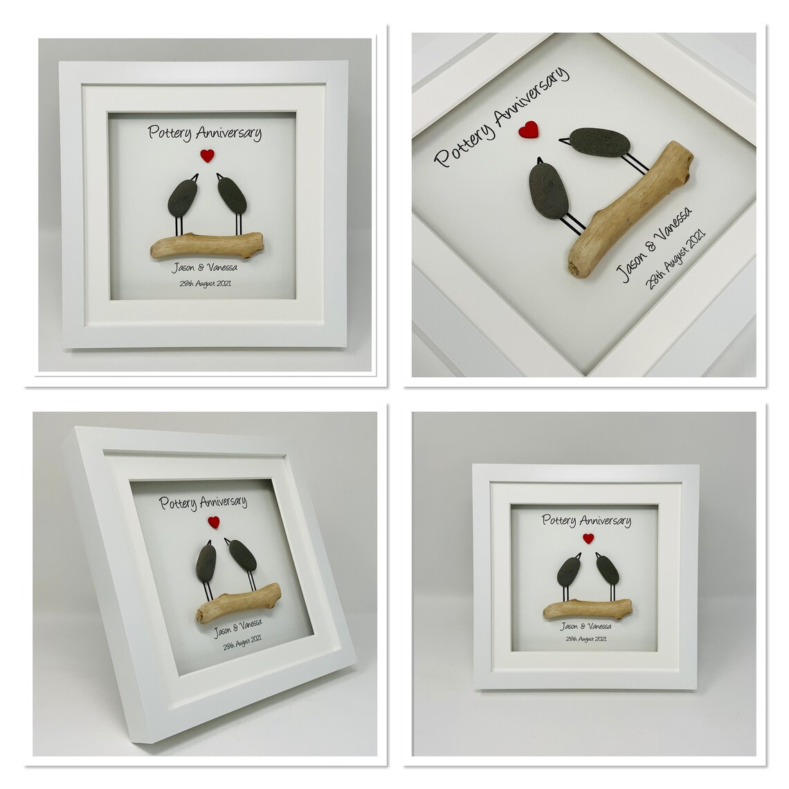 9th 9 Years Pottery Wedding Anniversary Gift Husband Wife Couple Family ...