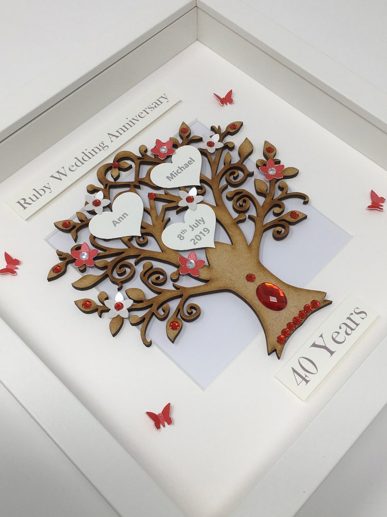 40th 40 Years Ruby Wedding Anniversary Gift Married Husband | Etsy