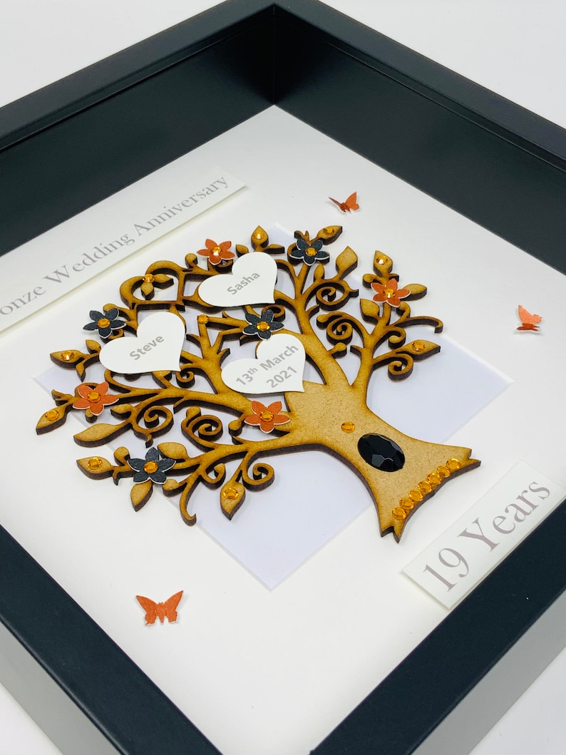 19th 19 Years Bronze Wedding Anniversary Gift Present Married Husband ...