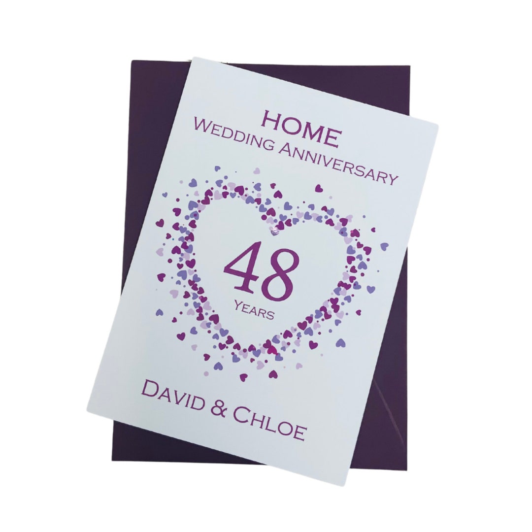 48th Wedding Anniversary Card Home Improvement 48 Year Forty Eighth ...