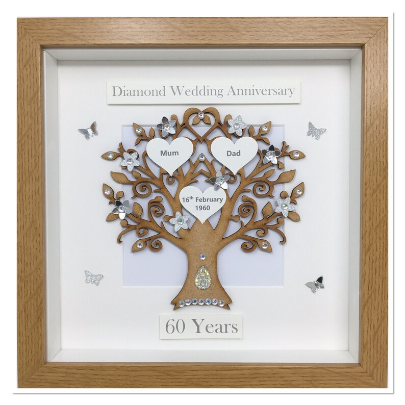 60th 60 Years Diamond Wedding Anniversary Gift Married Husband Etsy 60th-60-years-diamond-wedding-anniversary-gift-married-husband-etsy