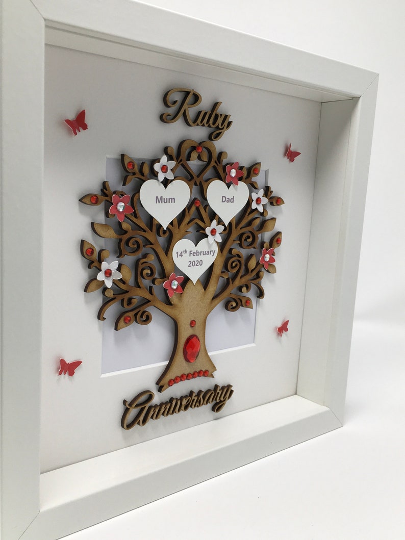 40th 40 Years Ruby Wedding Anniversary Couple Gift Husband Etsy
