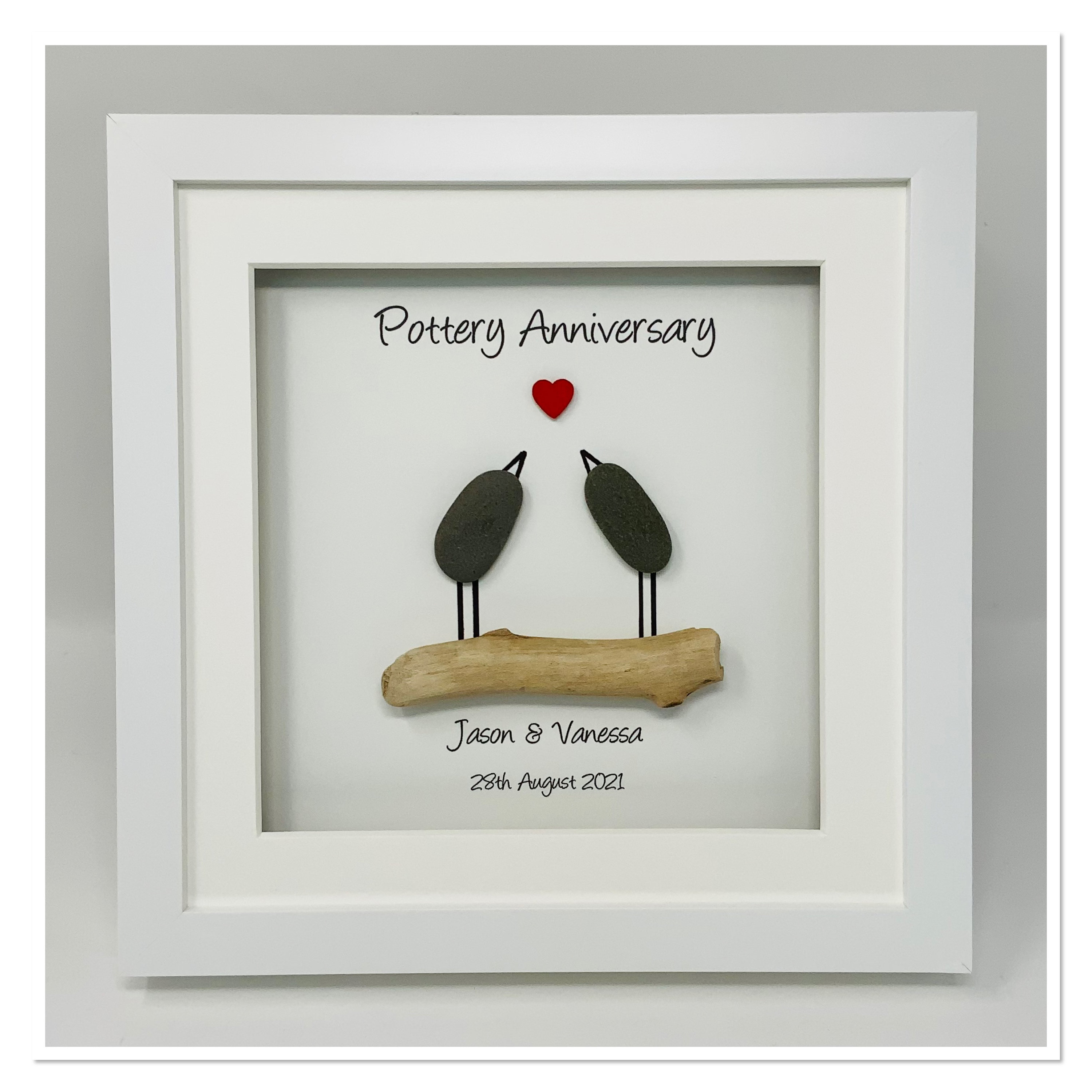 9th 9 Years Pottery Wedding Anniversary Gift Husband Wife Couple Family ...