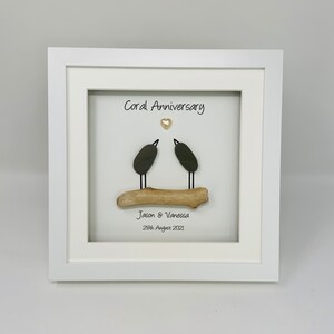 35th 35 Years Coral Wedding Anniversary Gift Husband Wife Couple Family ...