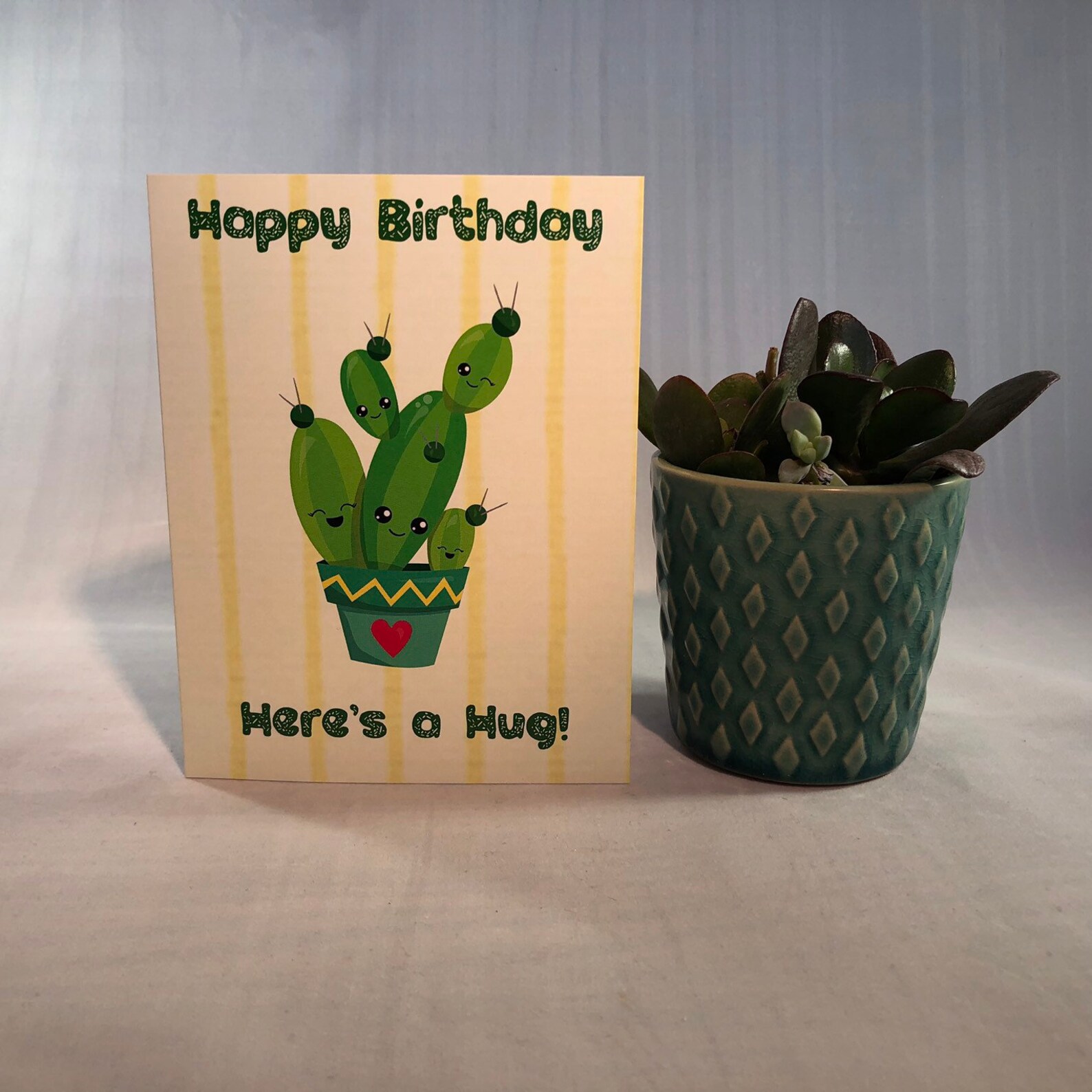 Cactus Themed Birthday Card Collection - Etsy
