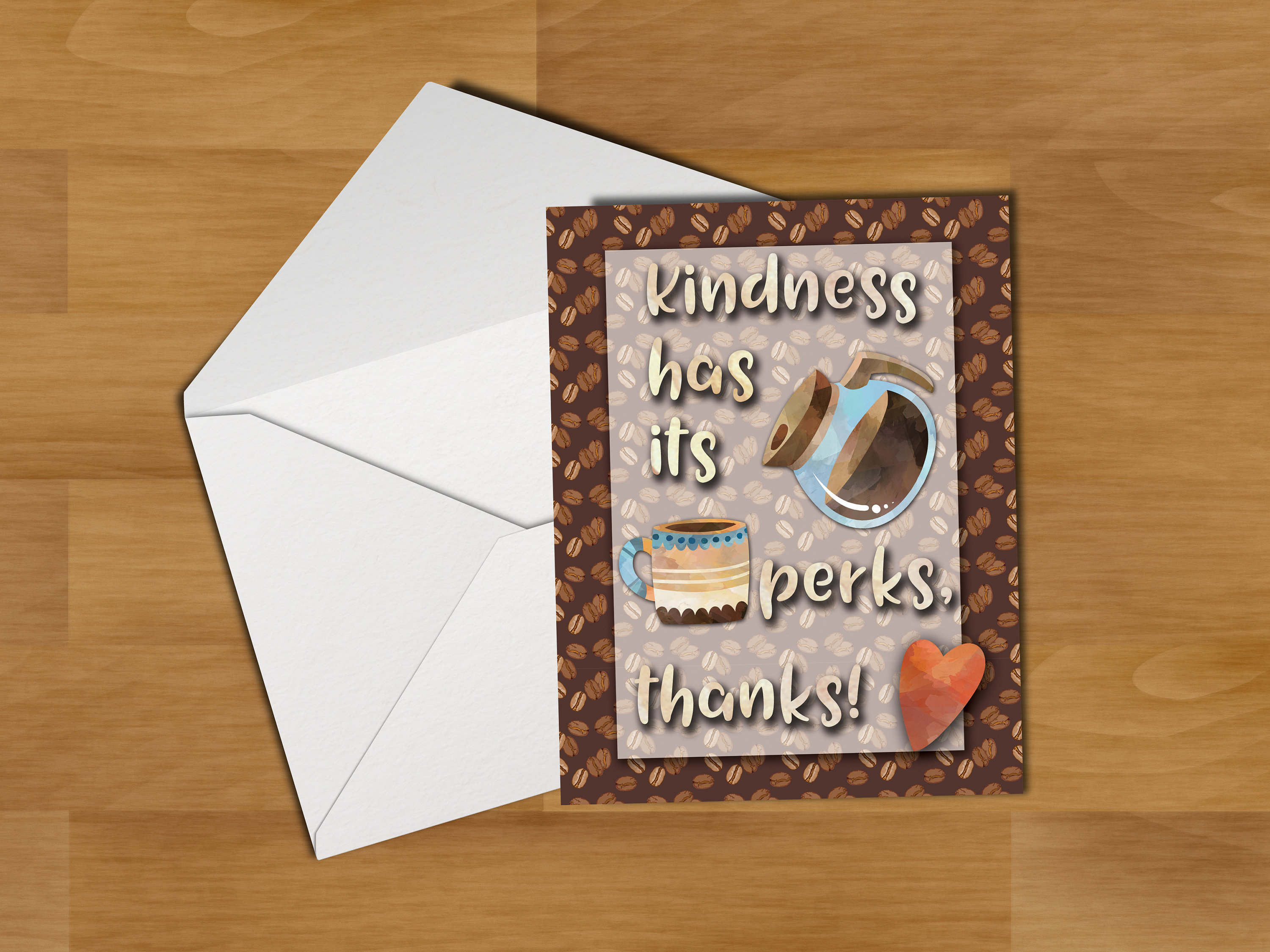 Coffee Themed Thank You Card Collection - Etsy