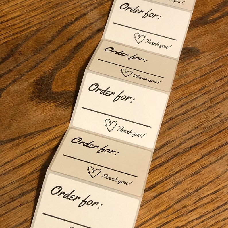 Thank You Order Labels (set of 50) - Etsy
