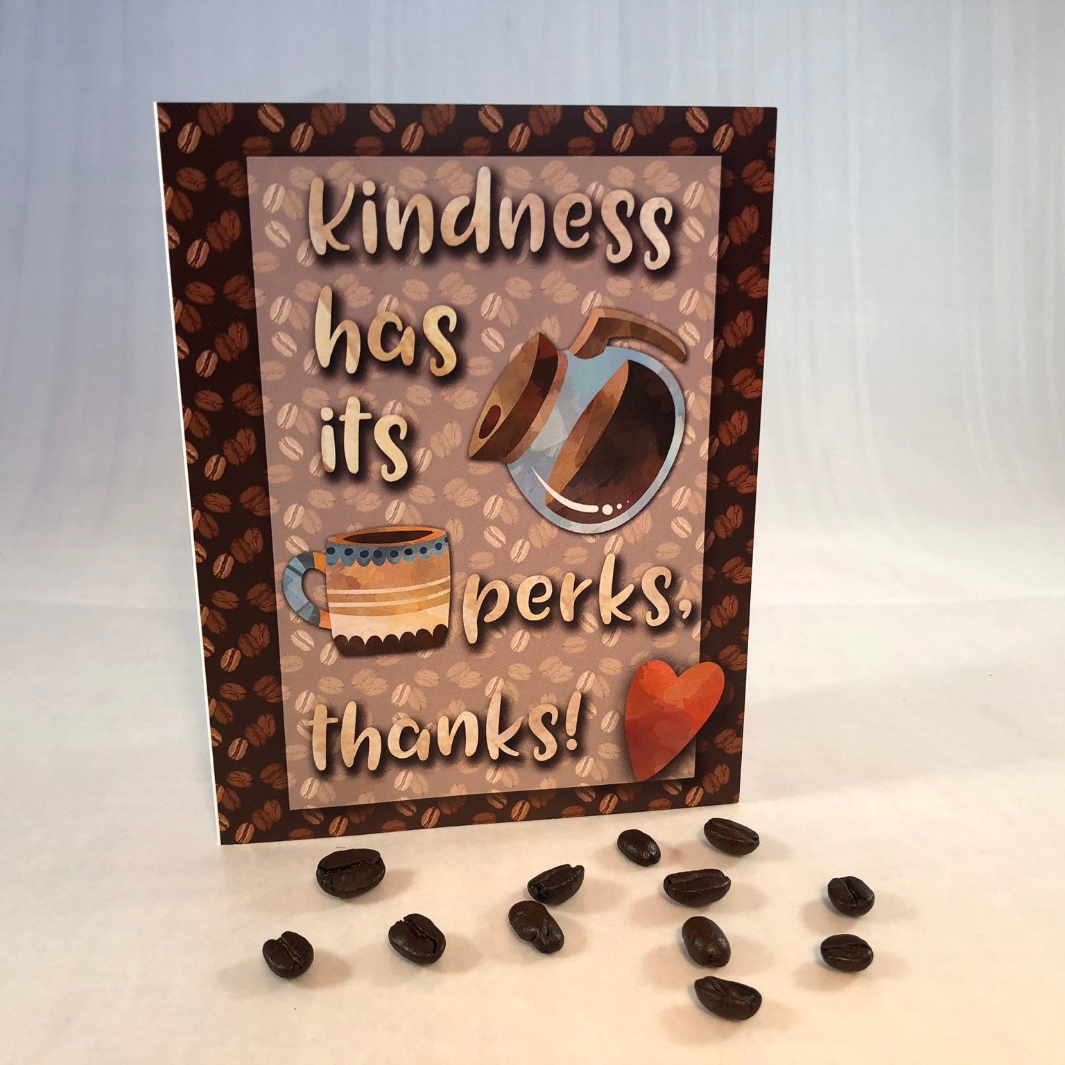 Coffee Themed Thank You Card Collection - Etsy