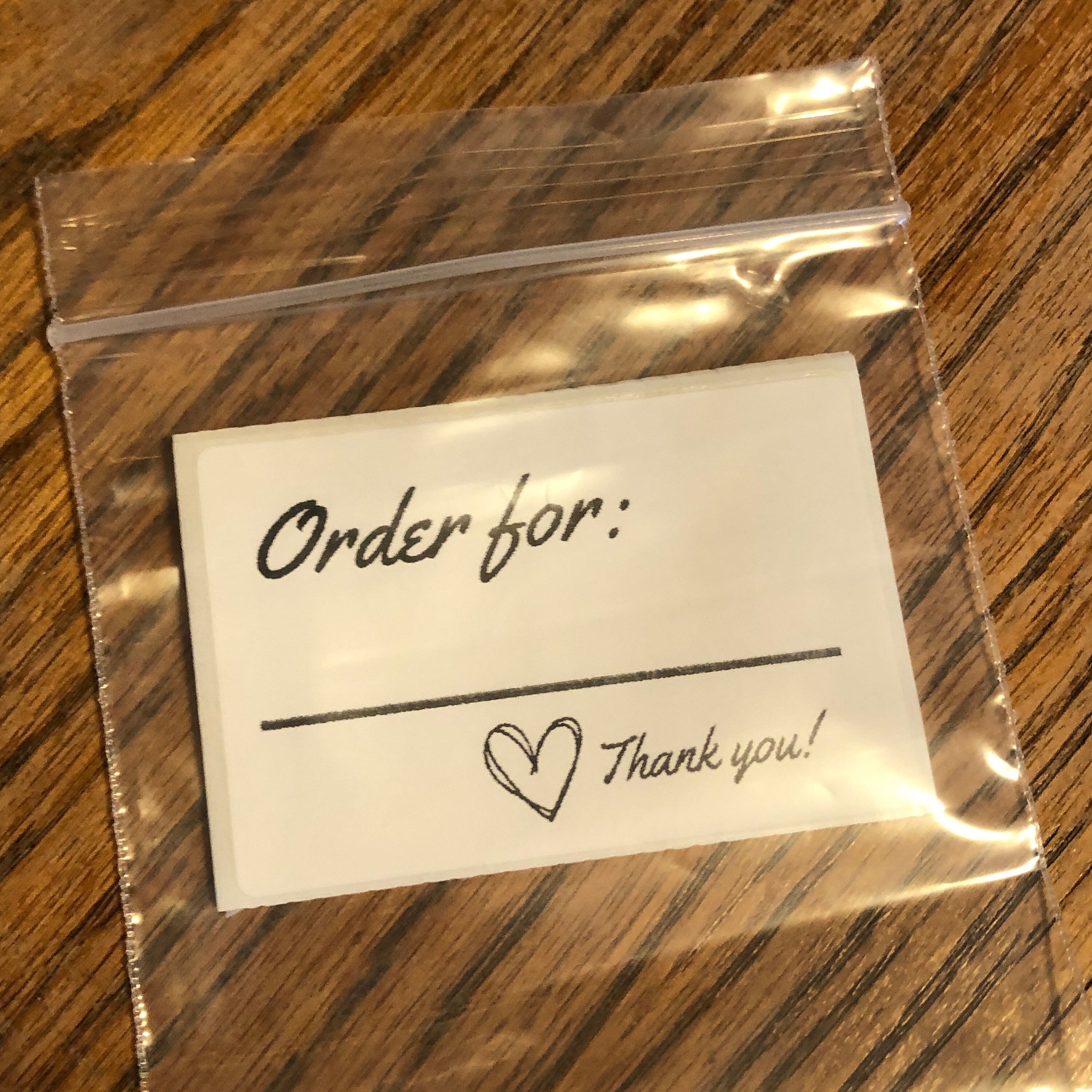 Thank You Order Labels (set of 50) - Etsy