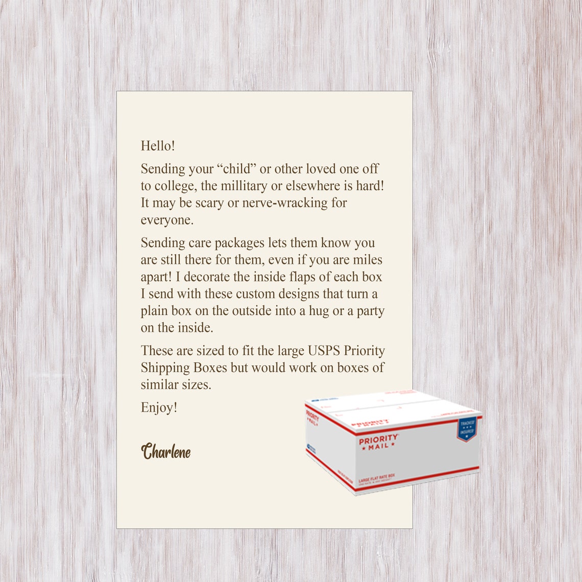 Cute Kawaii Style Graduation Care Package Box Flap Decorations ...