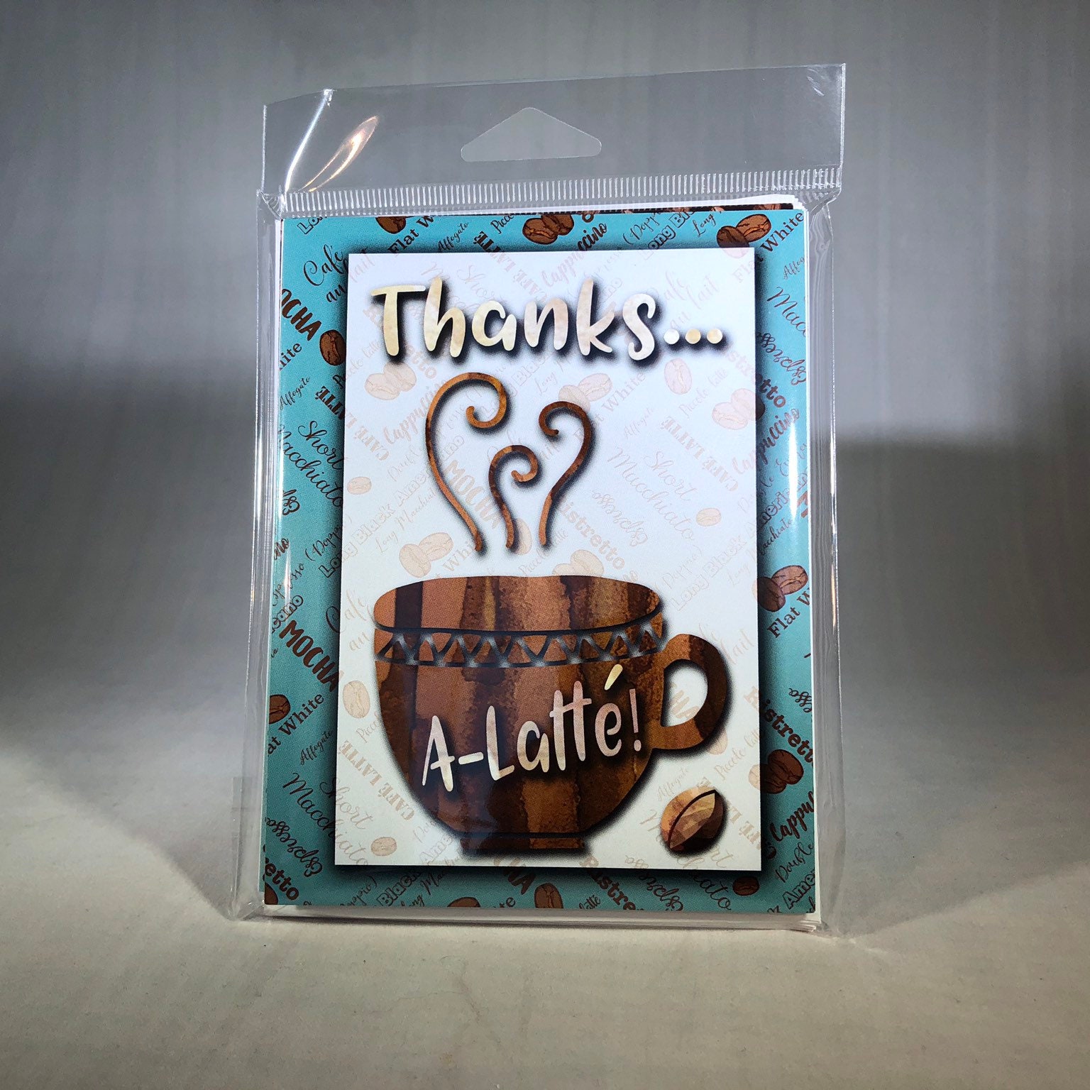 Coffee Themed Thank You Card Collection - Etsy