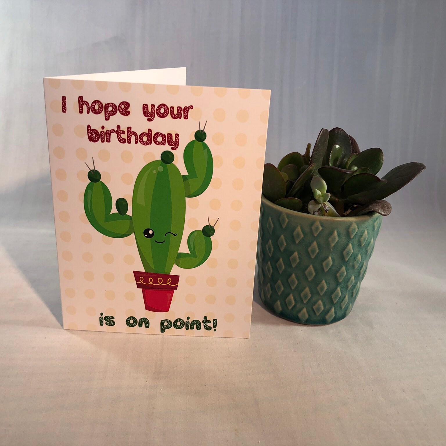 Cactus Themed Birthday Card Collection - Etsy