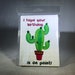 Cactus Themed Birthday Card Collection - Etsy