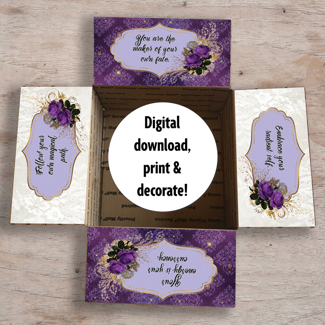 Magical Affirmations Care Package - PRINTABLE Box Flap Decorations - Etsy