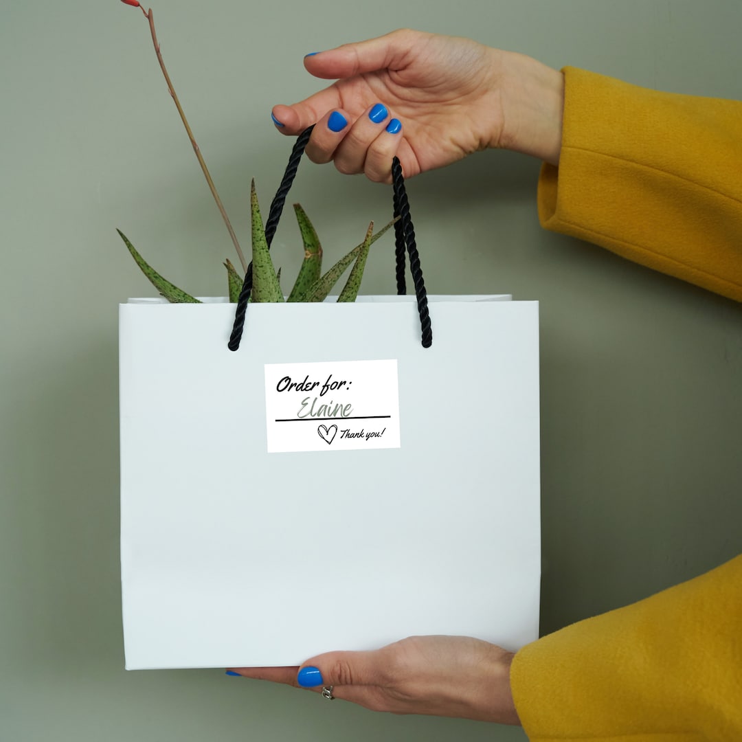 Thank You Order Labels (set of 50) - Etsy