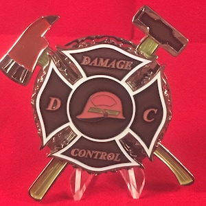 Damage Control Challenge Coin Dc Glow in the Dark Spinner - Etsy